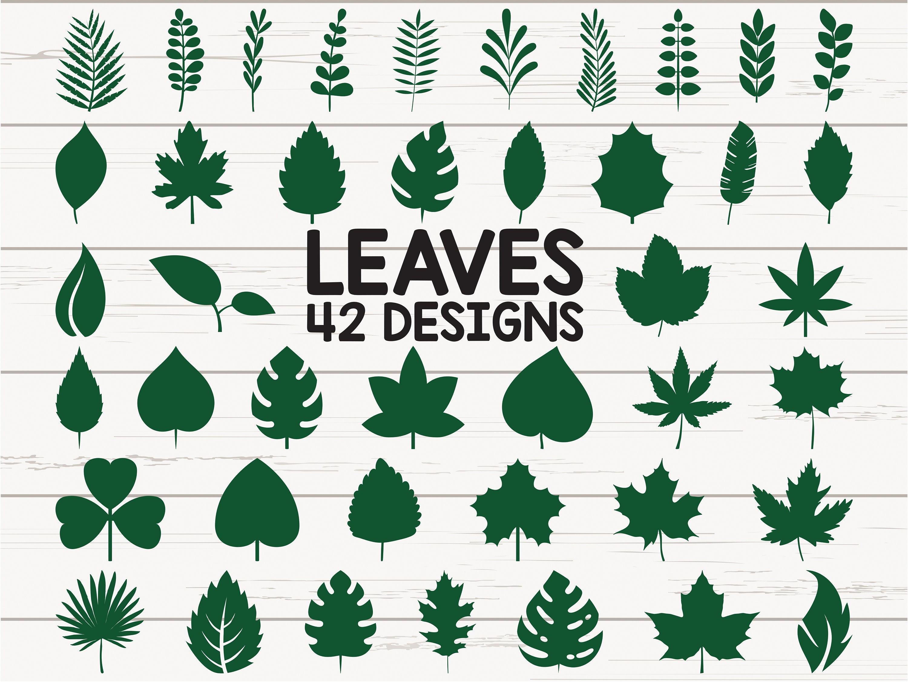 Paper Leaves SVG/ Leaf Templates/ Cut Files for Cricut/ - Etsy