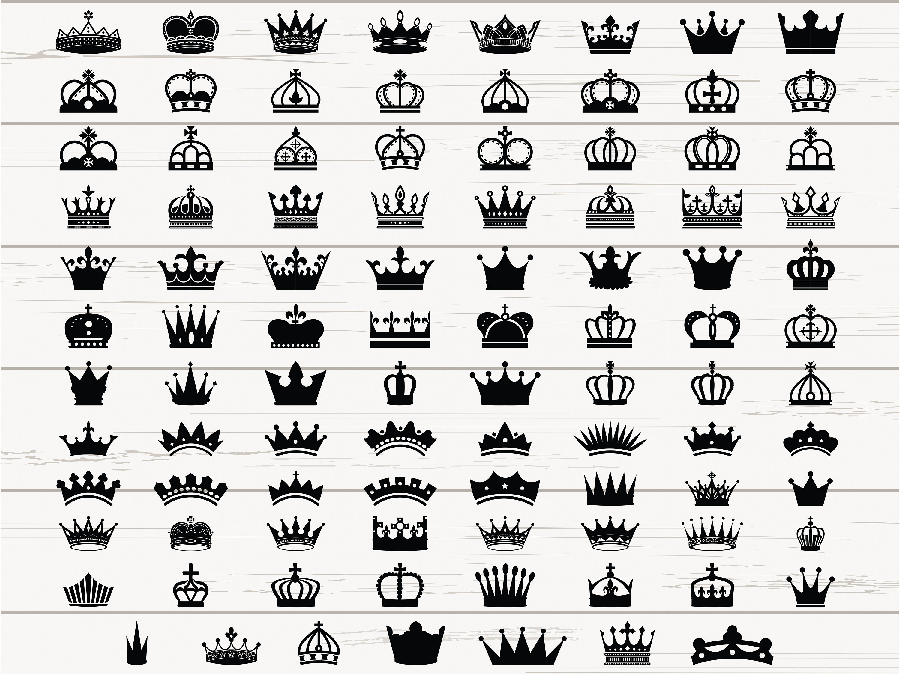 Corona Svg / Png / Eps / Dxf / Tiara svg / Vector de la corona | Etsy