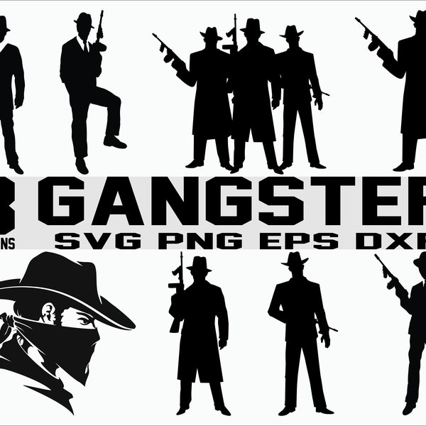 Gangster Svg - Etsy
