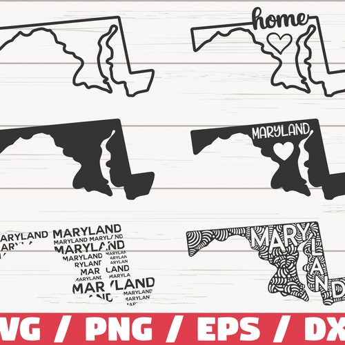 Maryland State SVG / Cut File / Cricut / Clip Art / Commercial - Etsy
