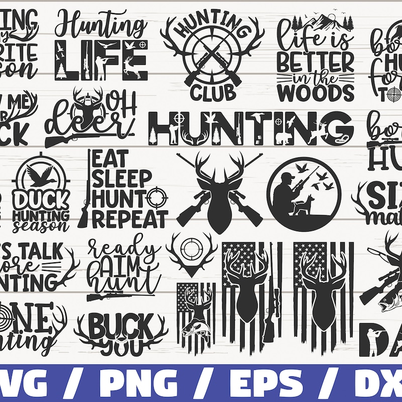 Hunting Svg - Etsy