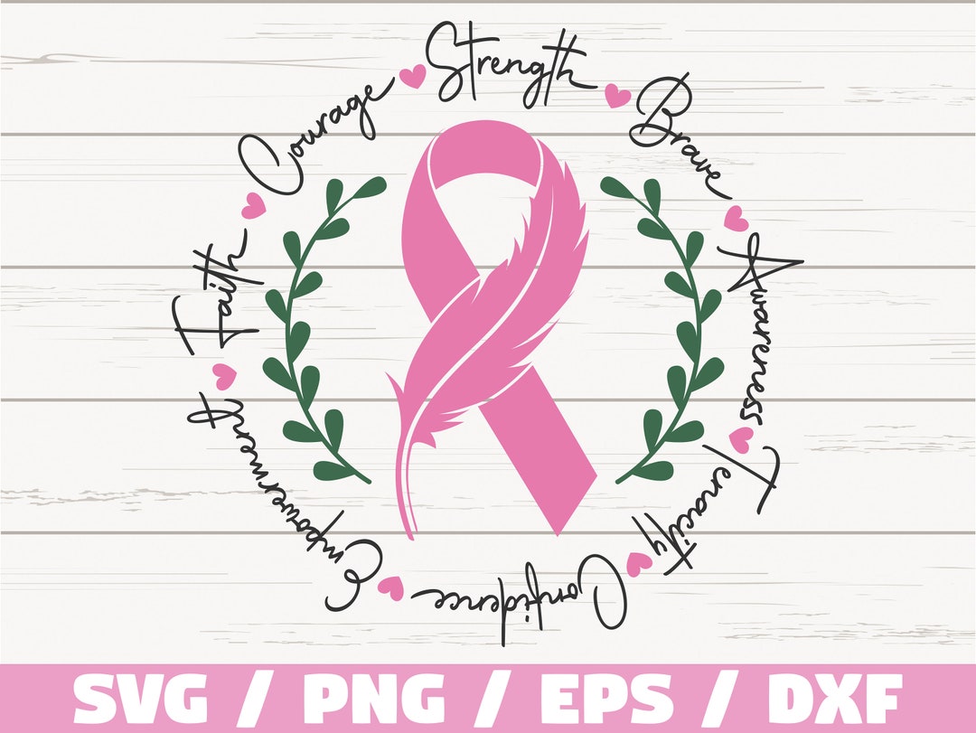 Awareness Ribbon SVG / Breast Cancer SVG / Cut File / Cricut ...