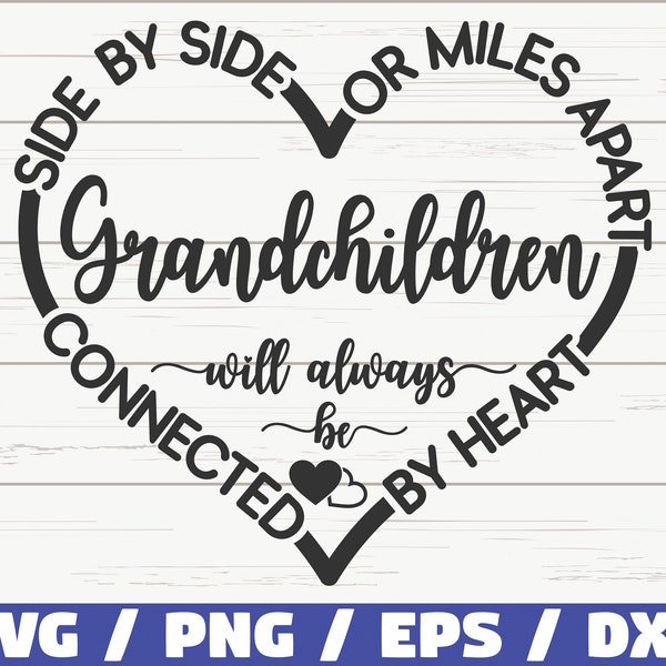 Side by Side or Miles Apart Family Will Always Be Close at Heart Svg ...