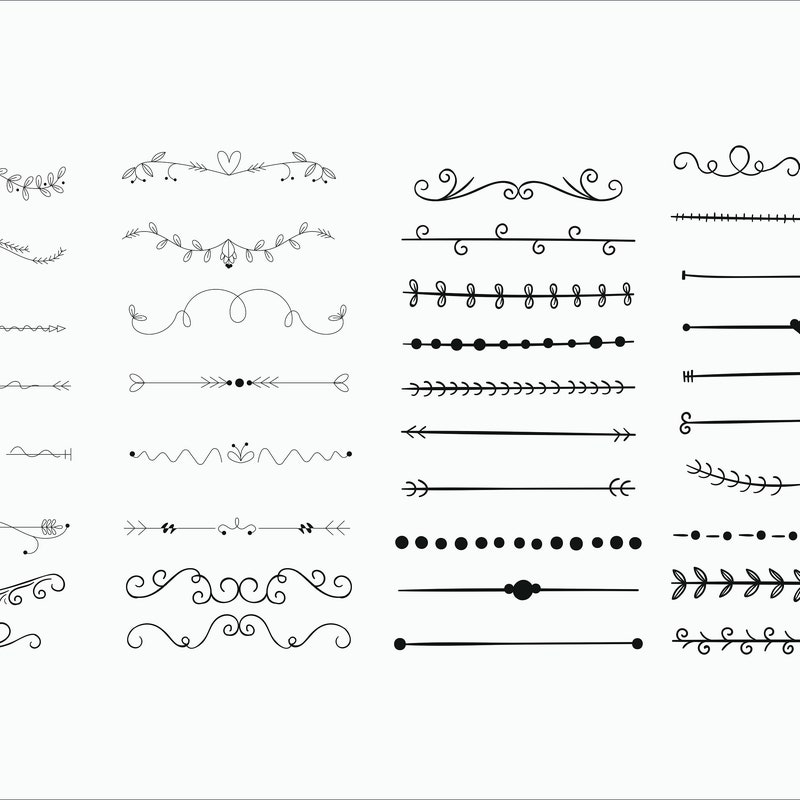 Decorative Line Dividers - Etsy