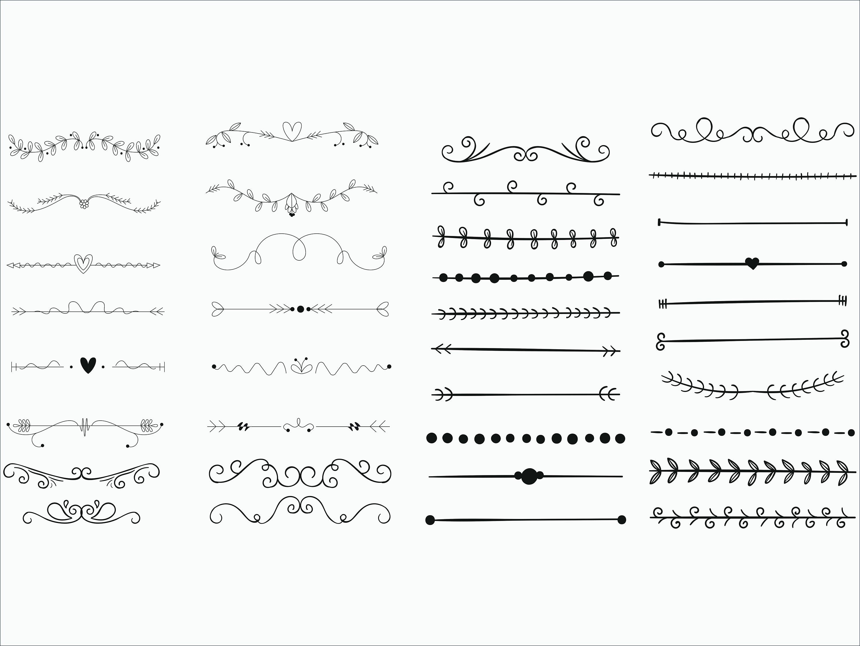 36 X Hand Drawn Text Dividers /page Dividers SVGPNG 300 - Etsy Norway