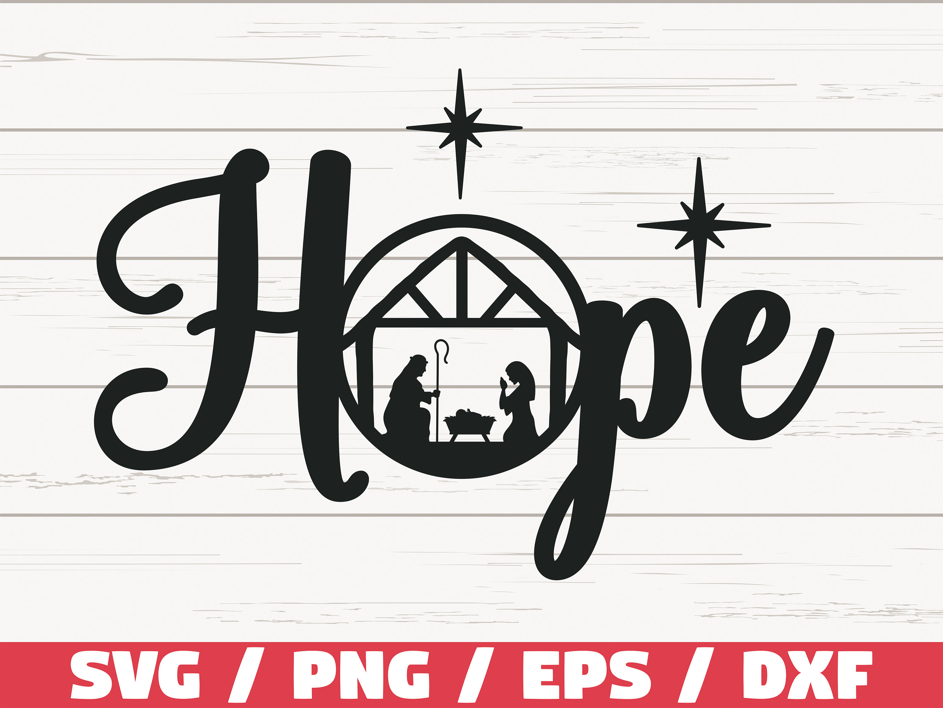 Hope SVG / Cut File / Cricut / Commercial Use / Nativity SVG / - Etsy UK