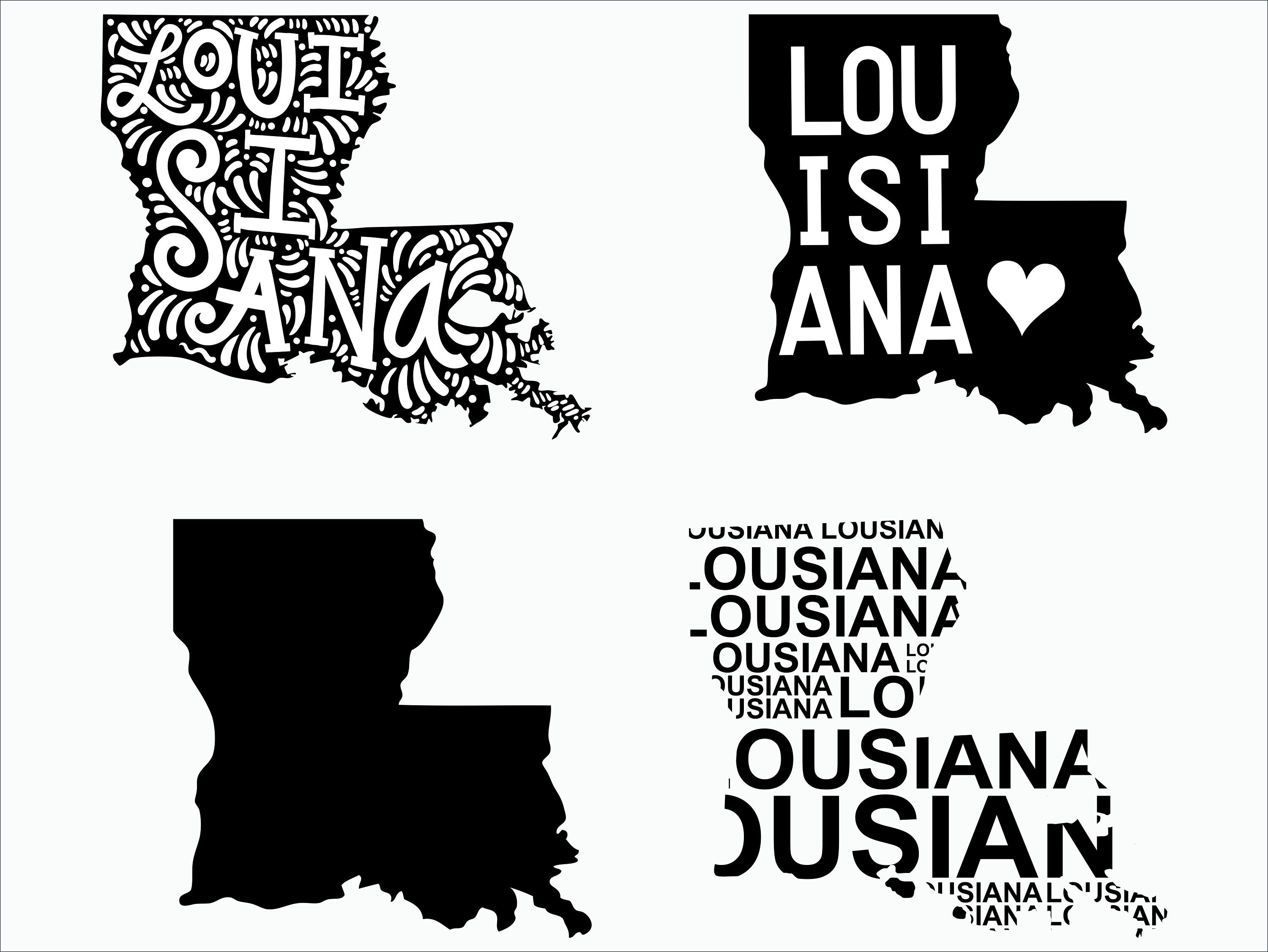 Louisiana SVG/ Louisiana clipart/ Louisiana state svg/ Cricut | Etsy