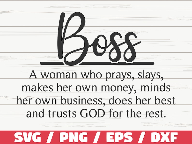 Boss Definition SVG / Cut File / Cricut / Commercial Use / - Etsy