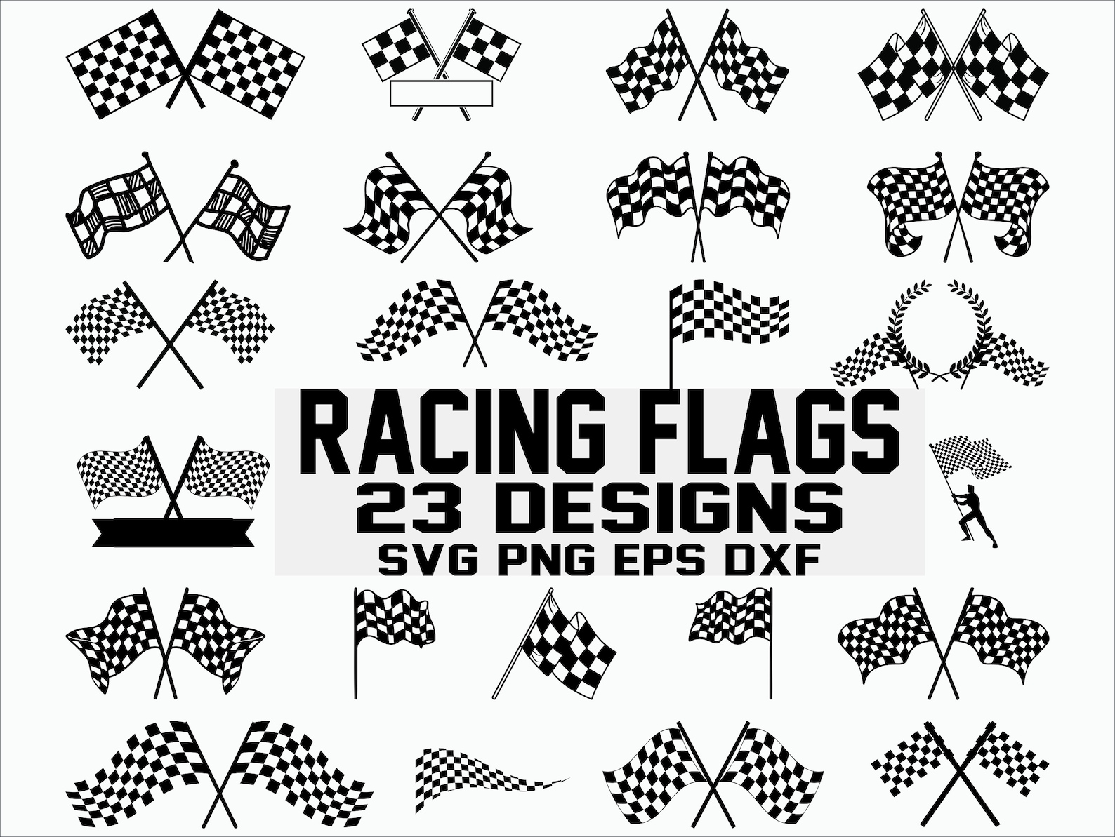 Racing Flag SVG/ Race Car Flag SVG/ Checkered Flag Svg/ Rally | Etsy Canada