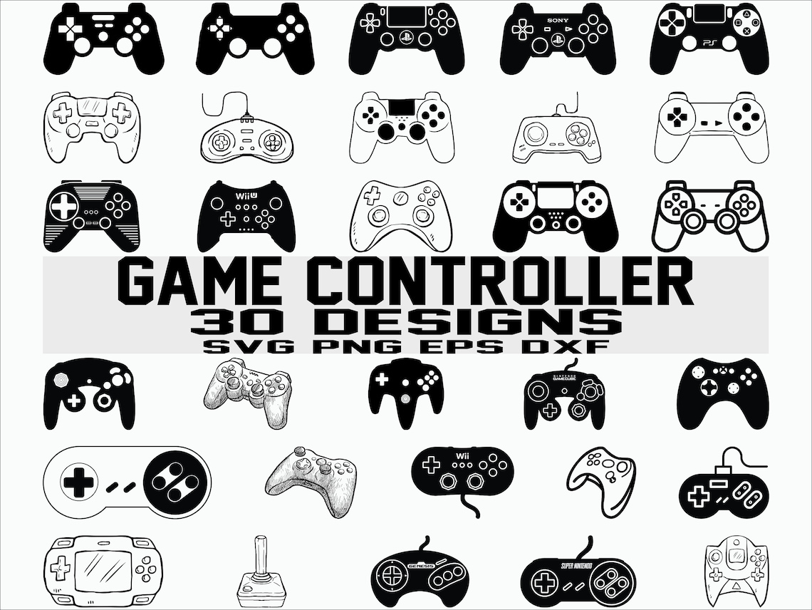 Game Controller SVG/ joystick svg/ ps4/ playstation/ Clipart/ | Etsy