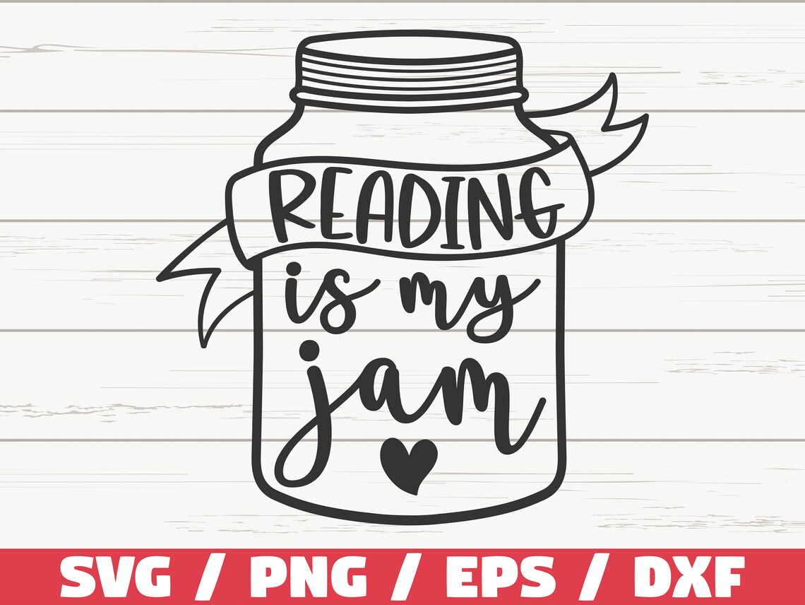 Reading is My Jam SVG / Cut File / Cricut / Clip Art / - Etsy