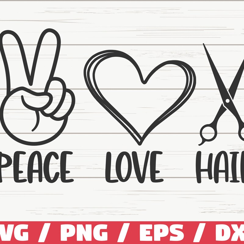 Peace Sign Hair Clip - Etsy