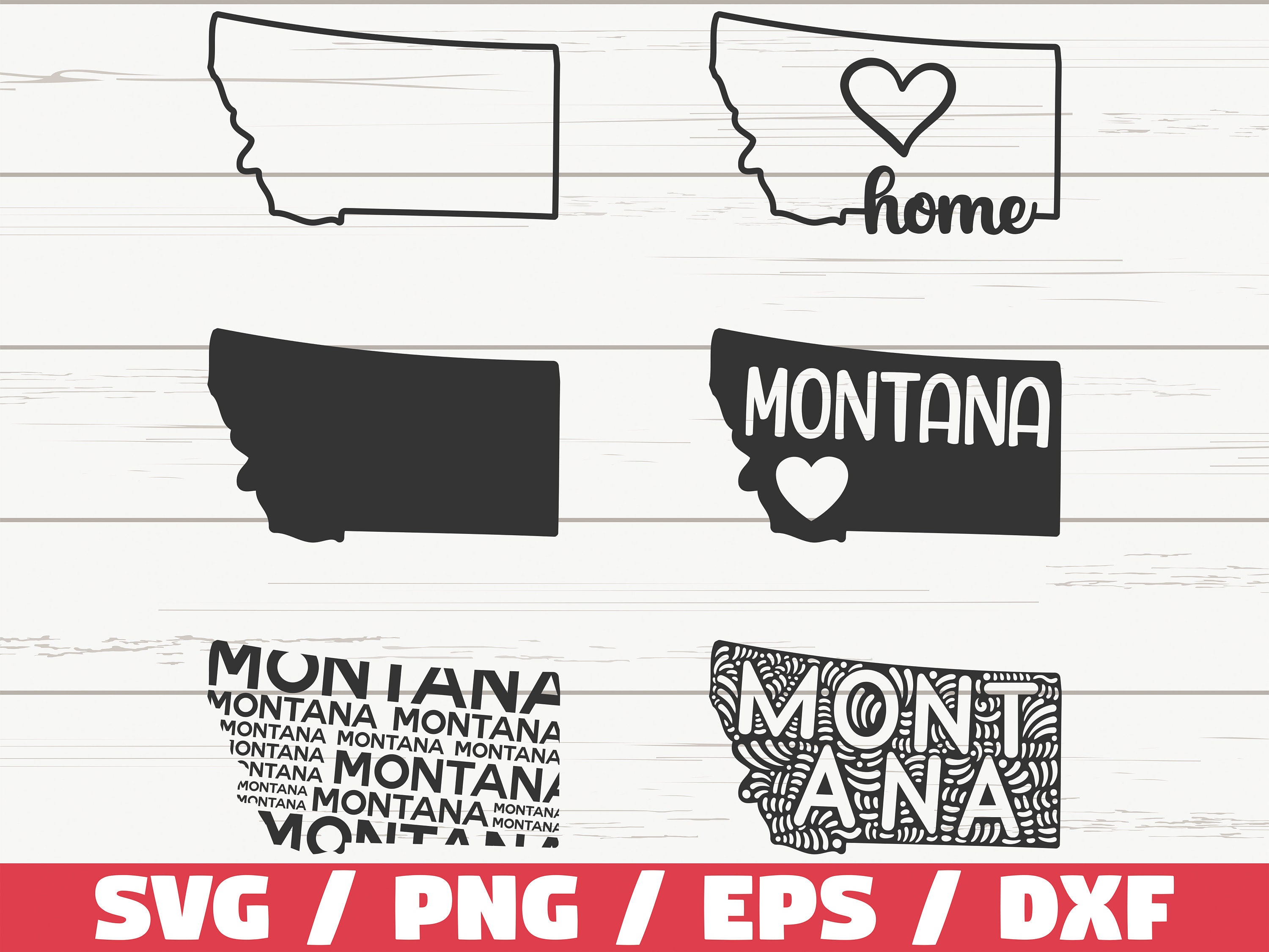 Montana State SVG / Cut File / Cricut / Clip Art / Commercial Use ...