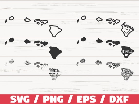 Hawaii State SVG / Cut File / Cricut / Clip Art / Commercial - Etsy