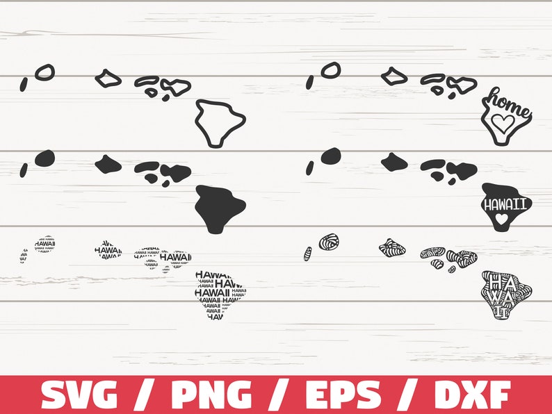 Hawaii State SVG / Cut File / Cricut / Clip Art / Commercial - Etsy