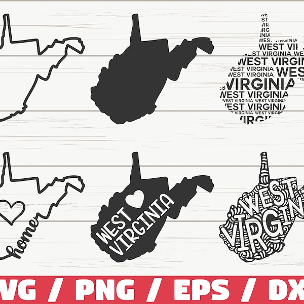 Wv Svg - Etsy