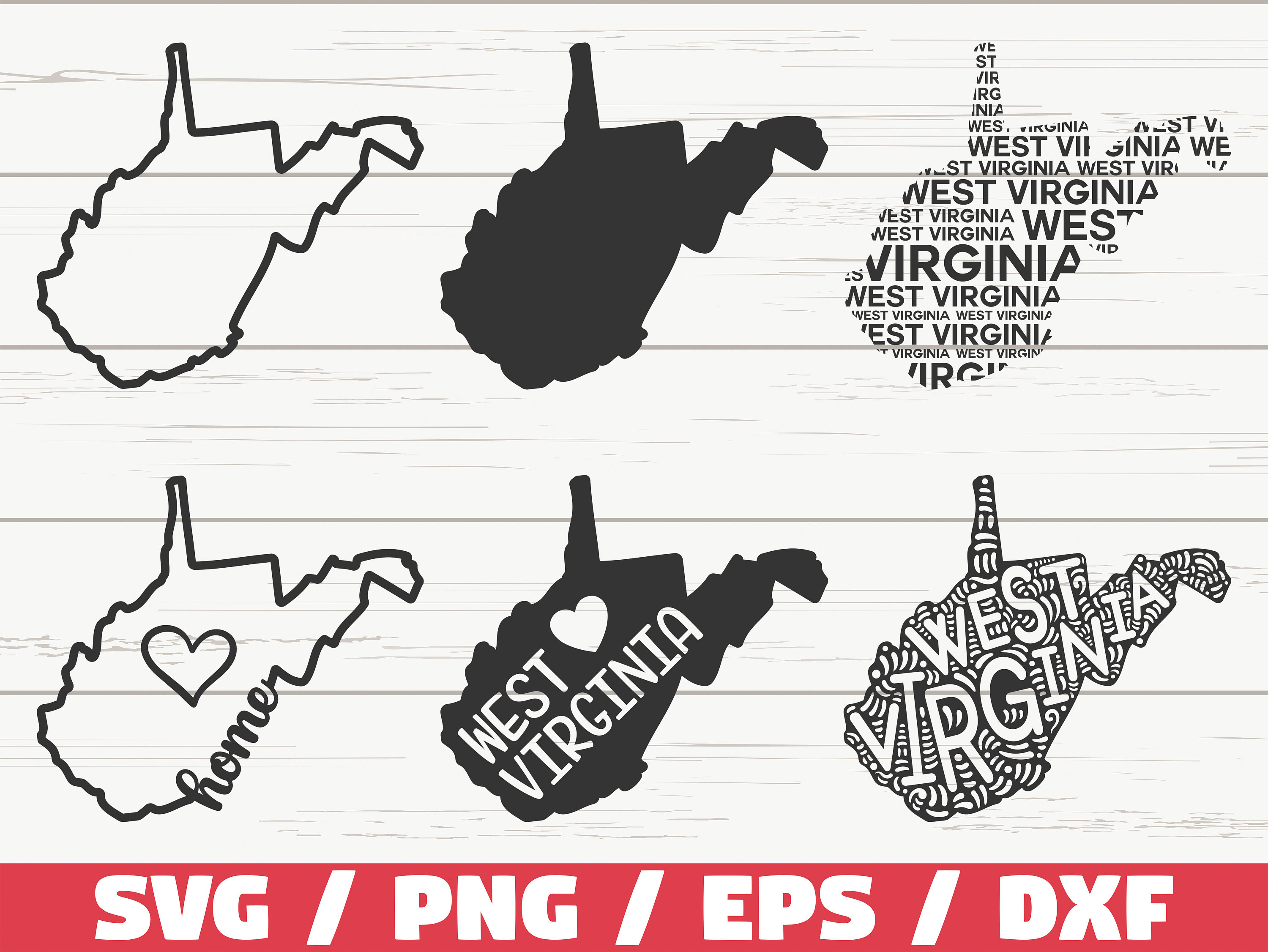 West Virginia State SVG / Cut File / Cricut / Clip Art / - Etsy