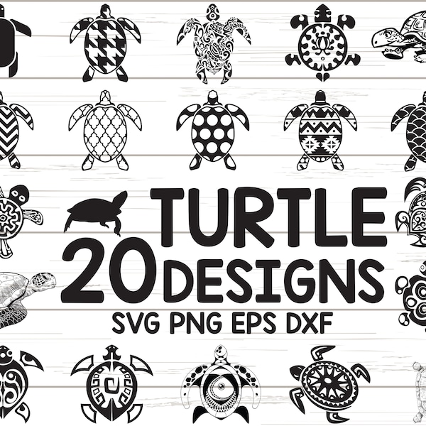 Tribal Sea Turtle Svg - Etsy