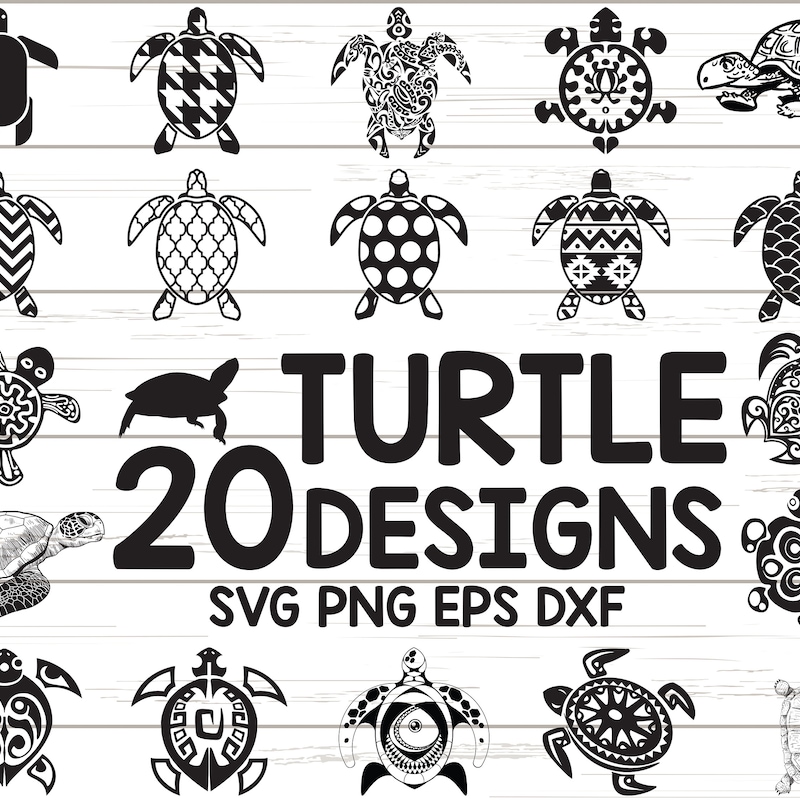 Tribal Turtle Svg - Etsy