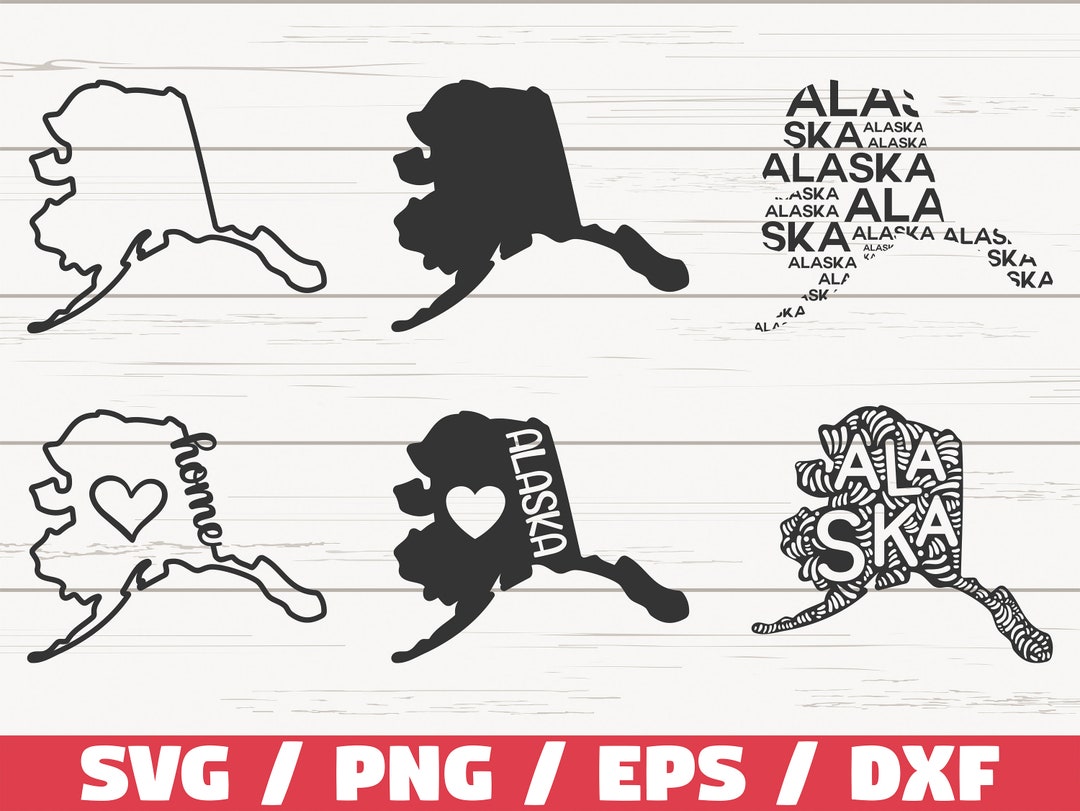 Alaska State SVG / Cut File / Cricut / Clip Art / Commercial Use ...