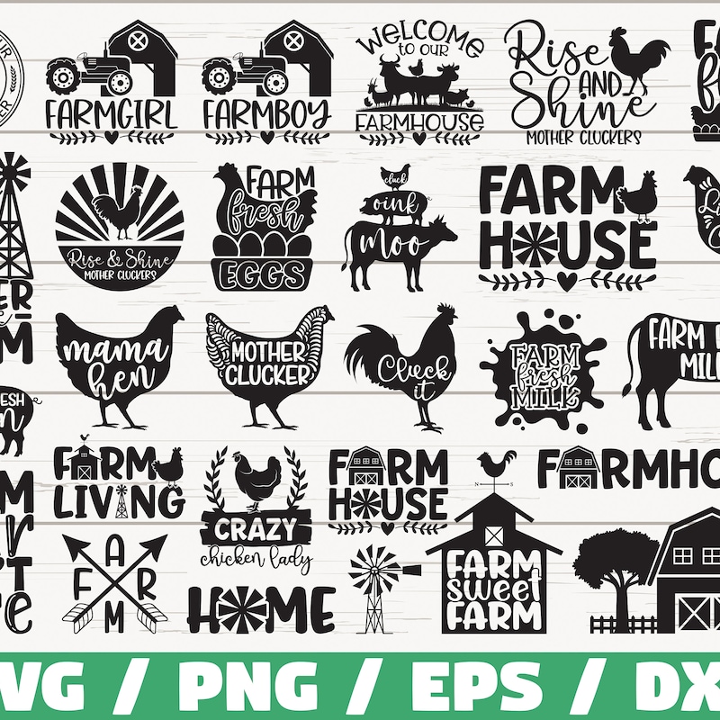 Farm Svg Files - Etsy