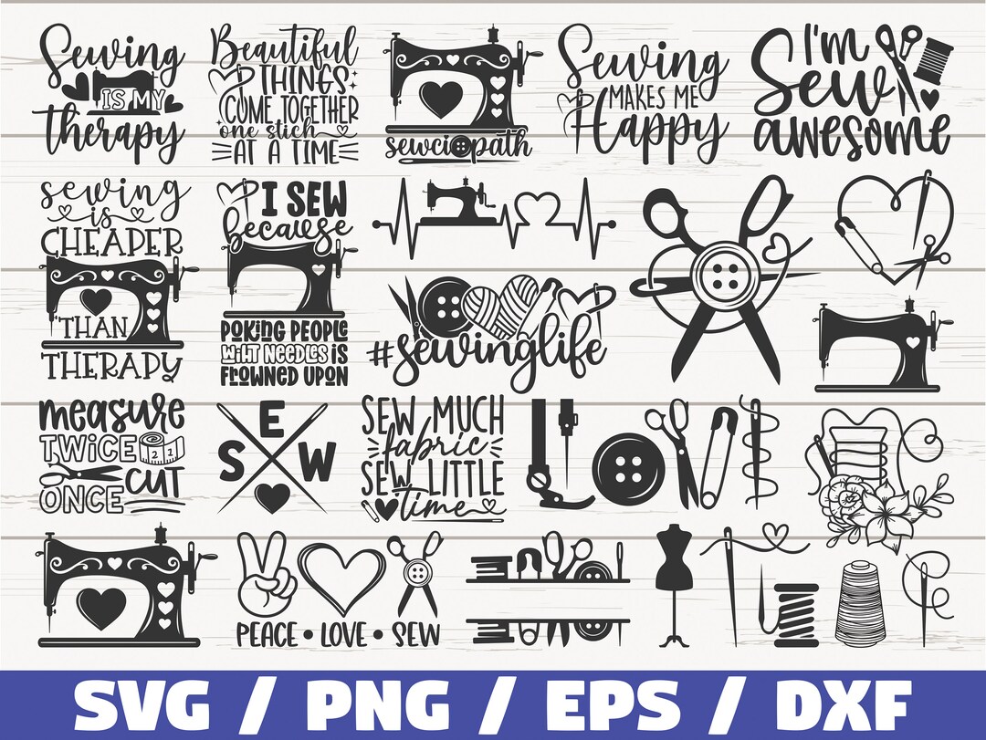 Sewing SVG Bundle / Cut Files / Commercial Use / Cricut / Clip Art ...