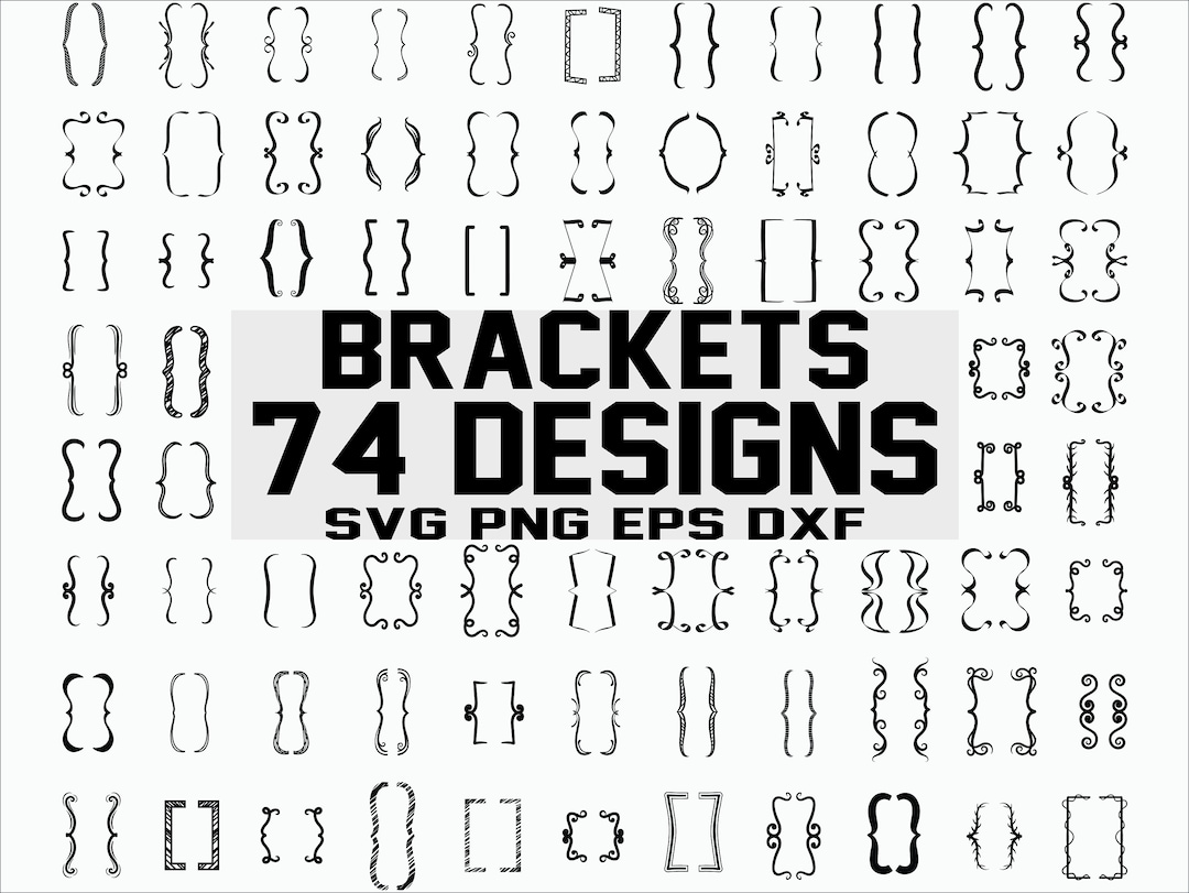 Bracket Svg/ Parenthesis Svg/ Braces Svg/ Context Svg/ Decoration Svg ...