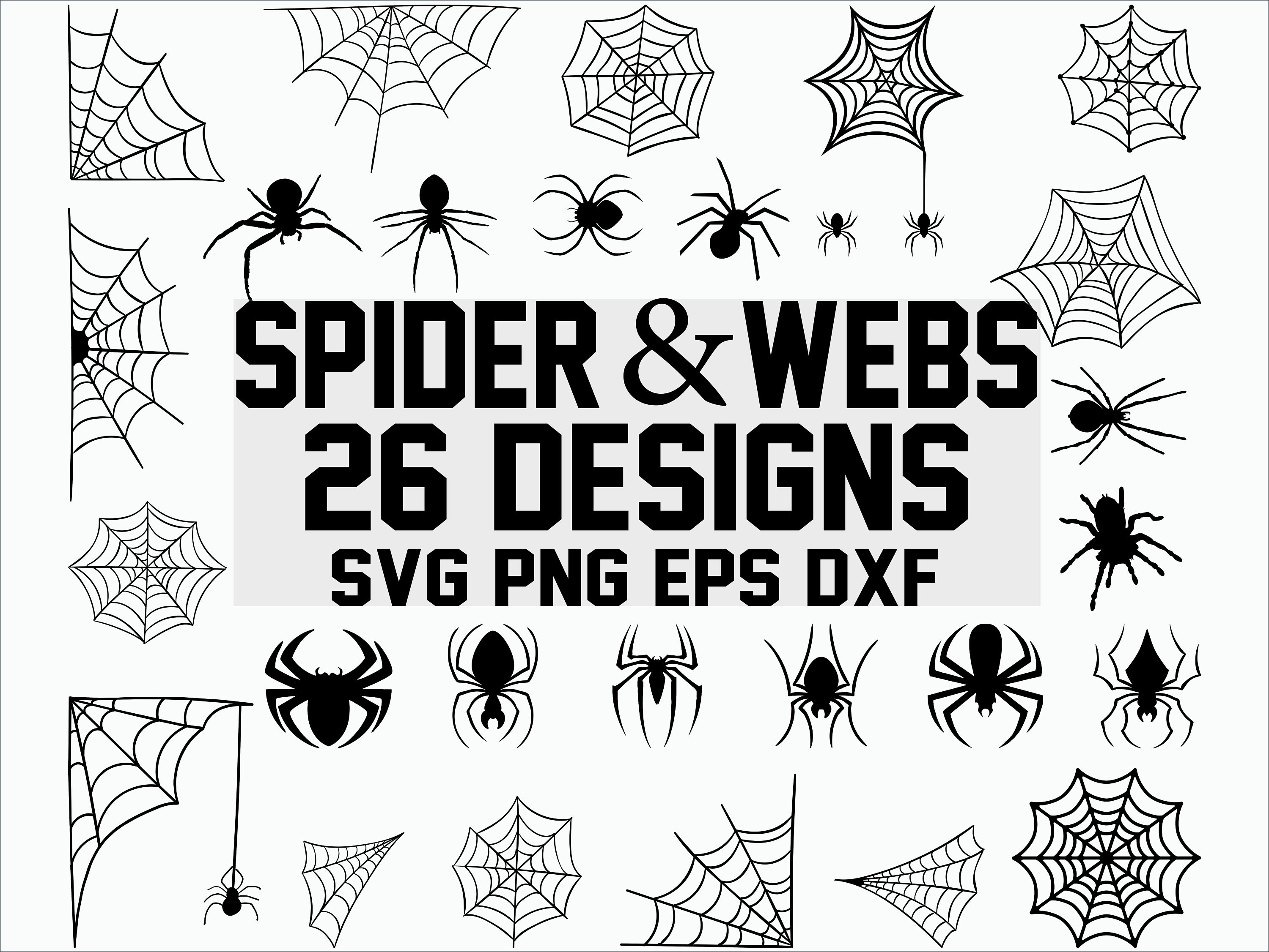 Spider Svg / Spider Web Svg / Insect Svg / Cobweb Svg / | Etsy Canada