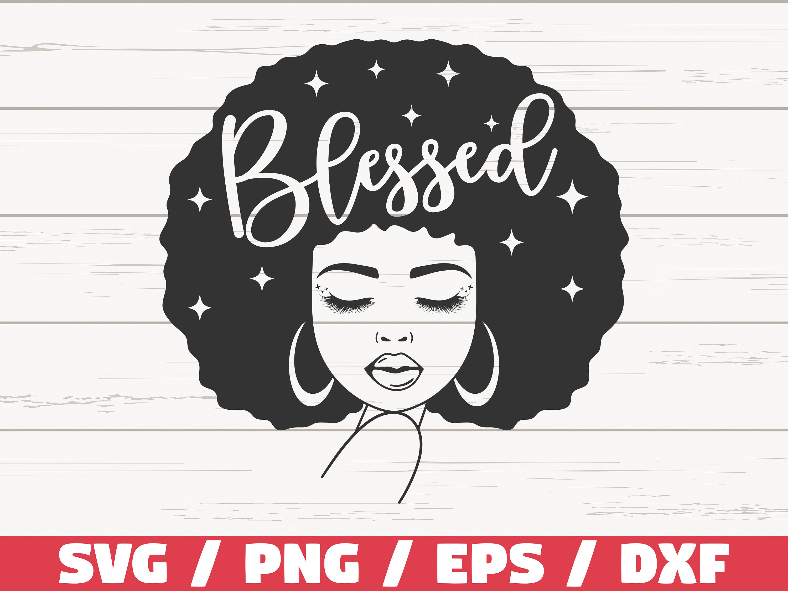 Blessed SVG / Black Woman SVG / Cut File / Cricut / Black - Etsy