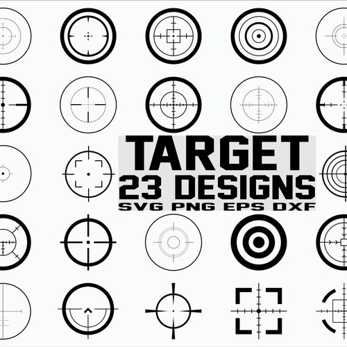 Target SVG/ Bullseye SVG/ Shooting Target SVG/ Clipart/ Cut - Etsy