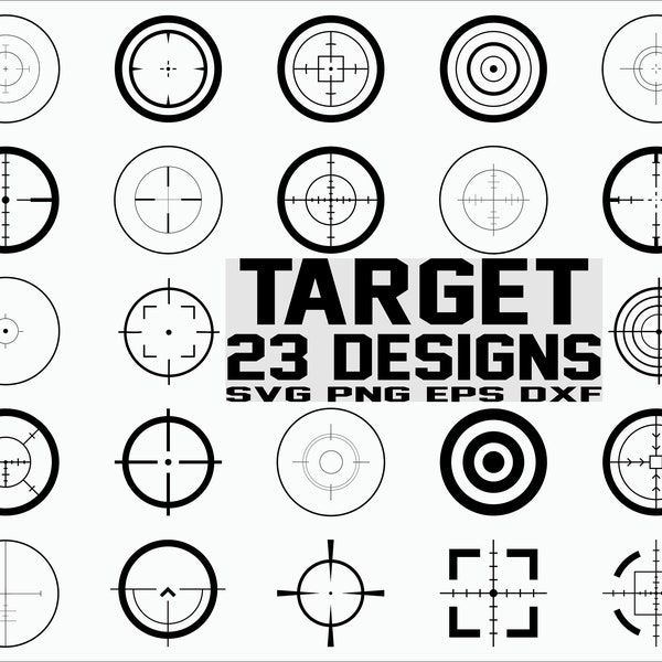 Shooting Target Dxf - Etsy