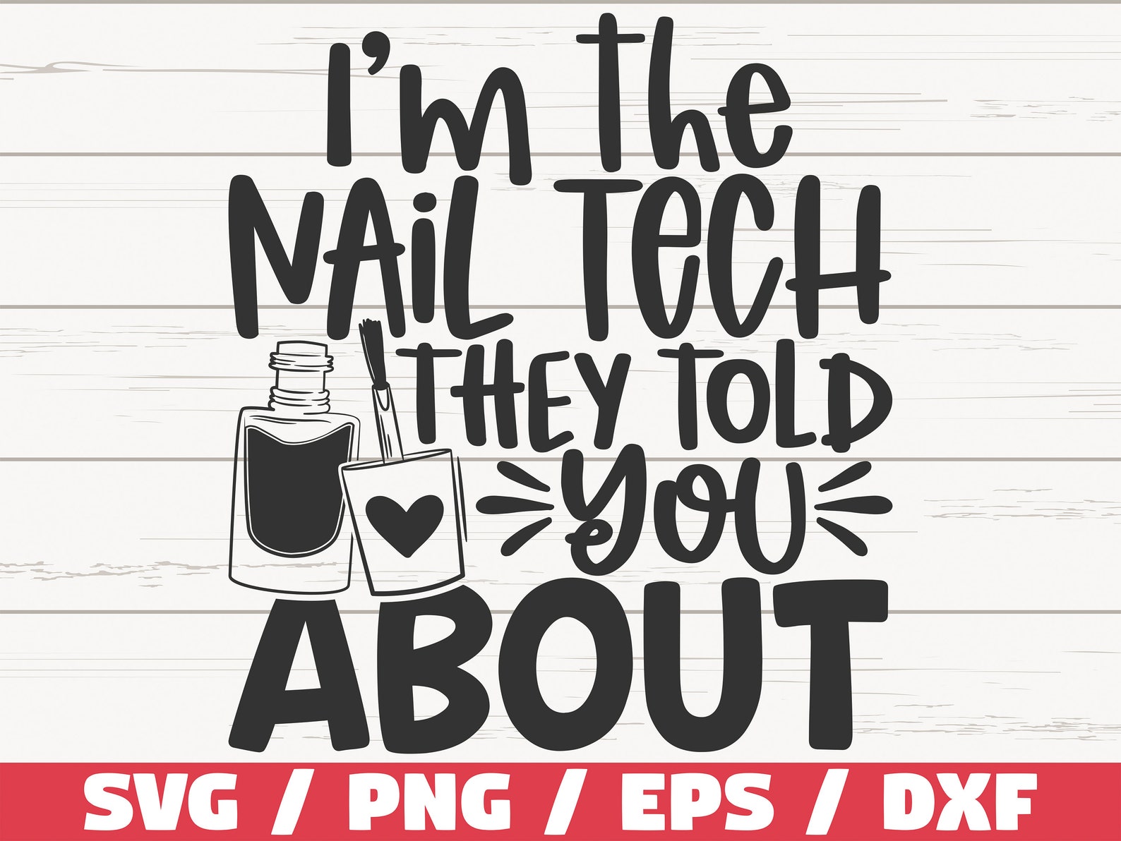 Nail Tech SVG Bundle / Cut Files / Clip Art / Commercial Use / Instant ...