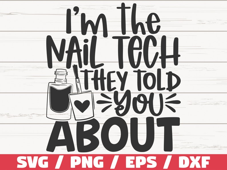 Nail Tech SVG Bundle / Cut Files / Clip Art / Commercial Use / Instant ...