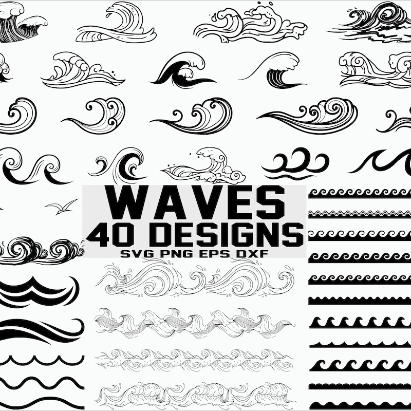 Wave svg - Etsy
