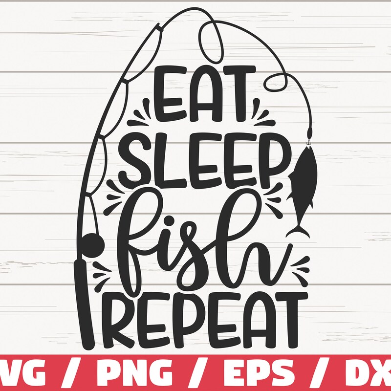 Eat Sleep Fish - Etsy
