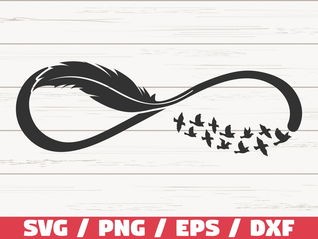 Infinity Symbol SVG / Infinity Bird Feather SVG / Cut File / Cricut ...