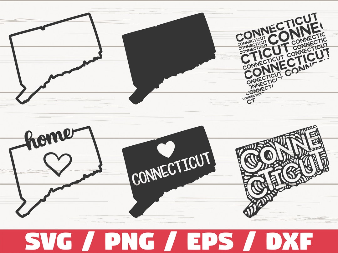 Connecticut State SVG / Cut File / Cricut / Clip Art / Commercial Use ...