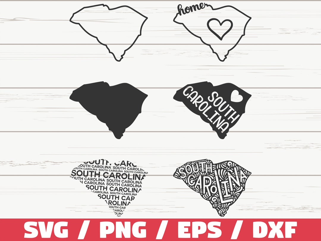 South Carolina State SVG / Cut File / Cricut / Clipart / Commercial Use ...
