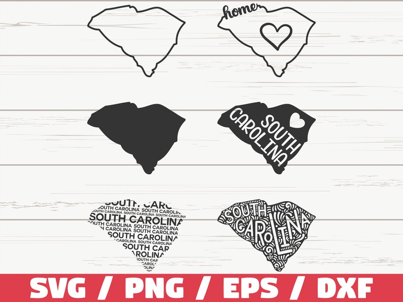 South Carolina State SVG / Cut File / Cricut / Clipart / Commercial Use ...