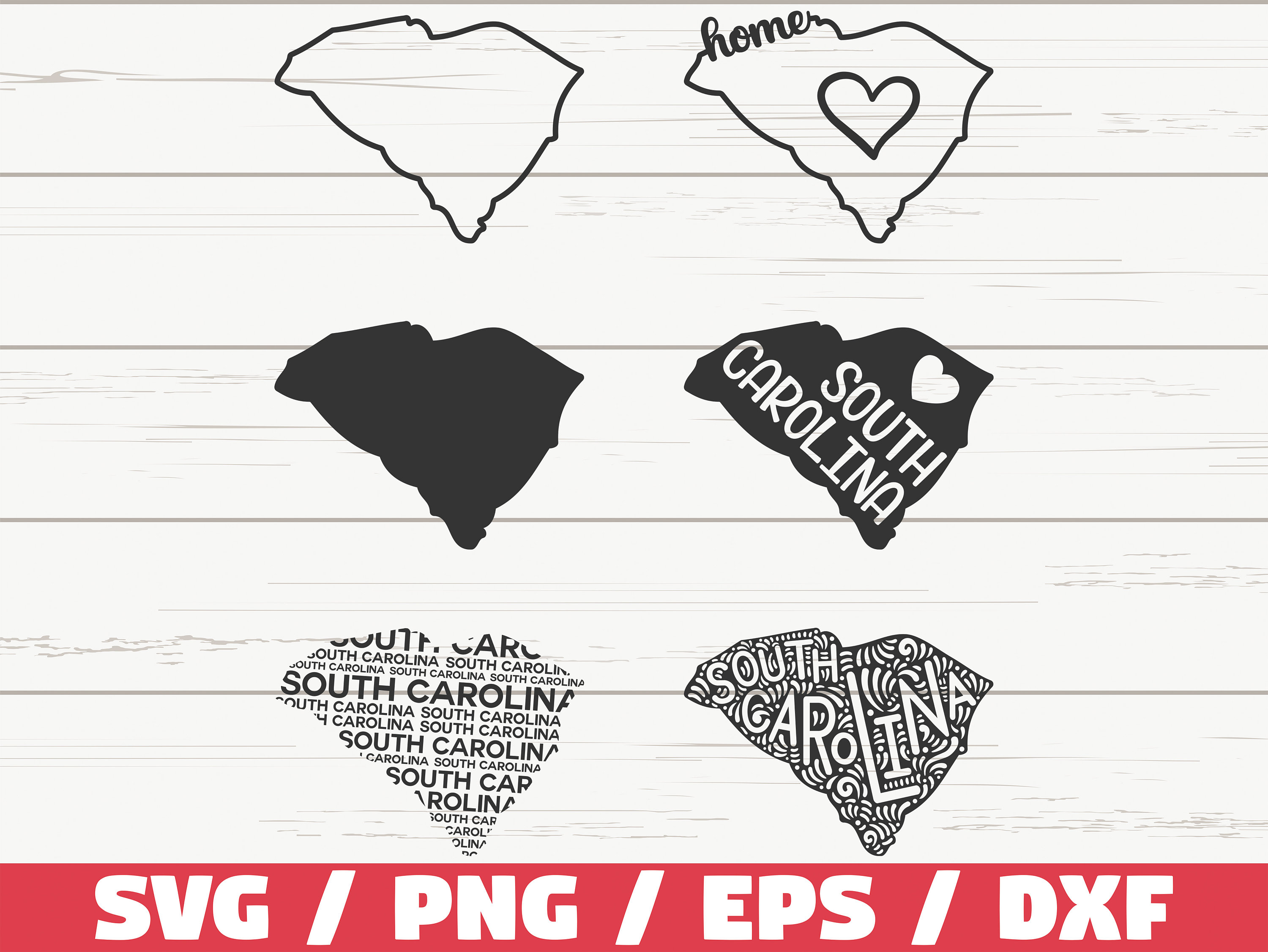 South Carolina State SVG / Cut File / Cricut / Clipart / Commercial Use ...