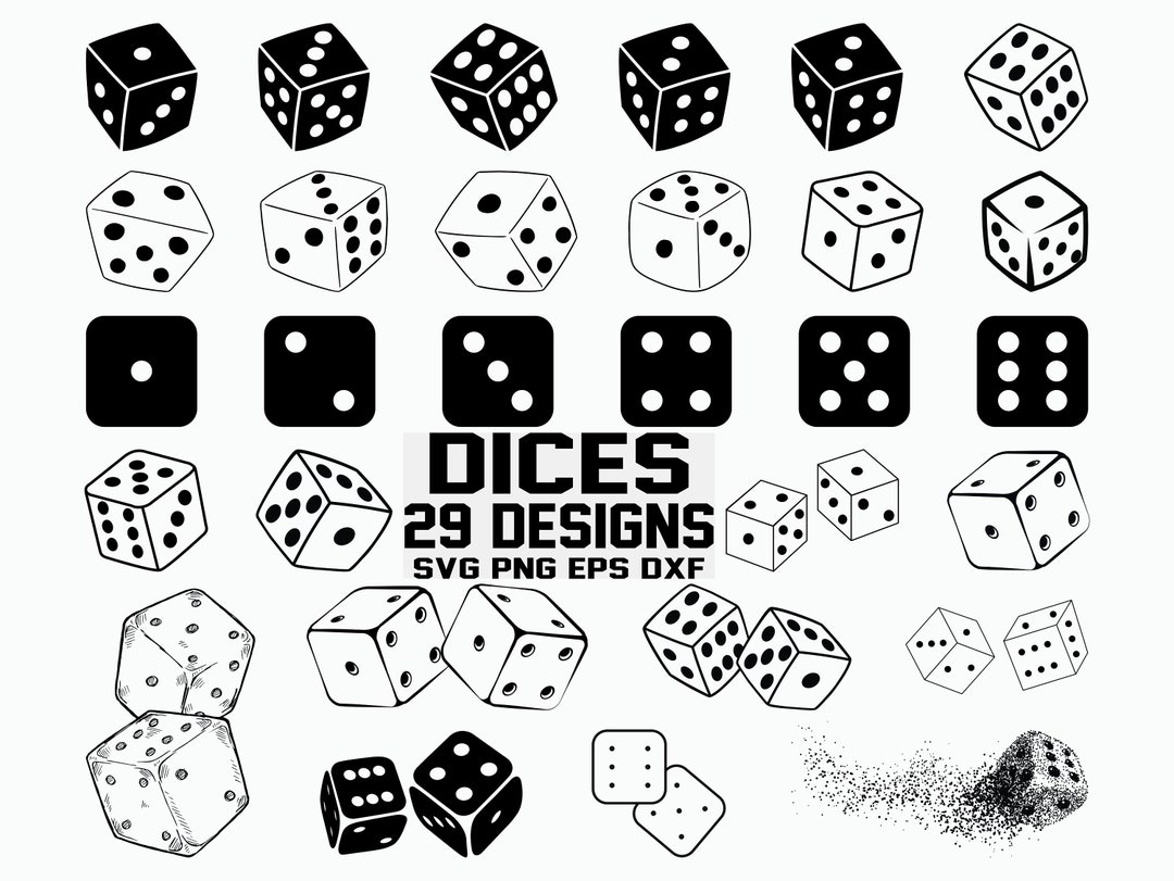 Dice SVG / Gambling Svg / Dice Clipart / Cut File / Cricut / Vector ...