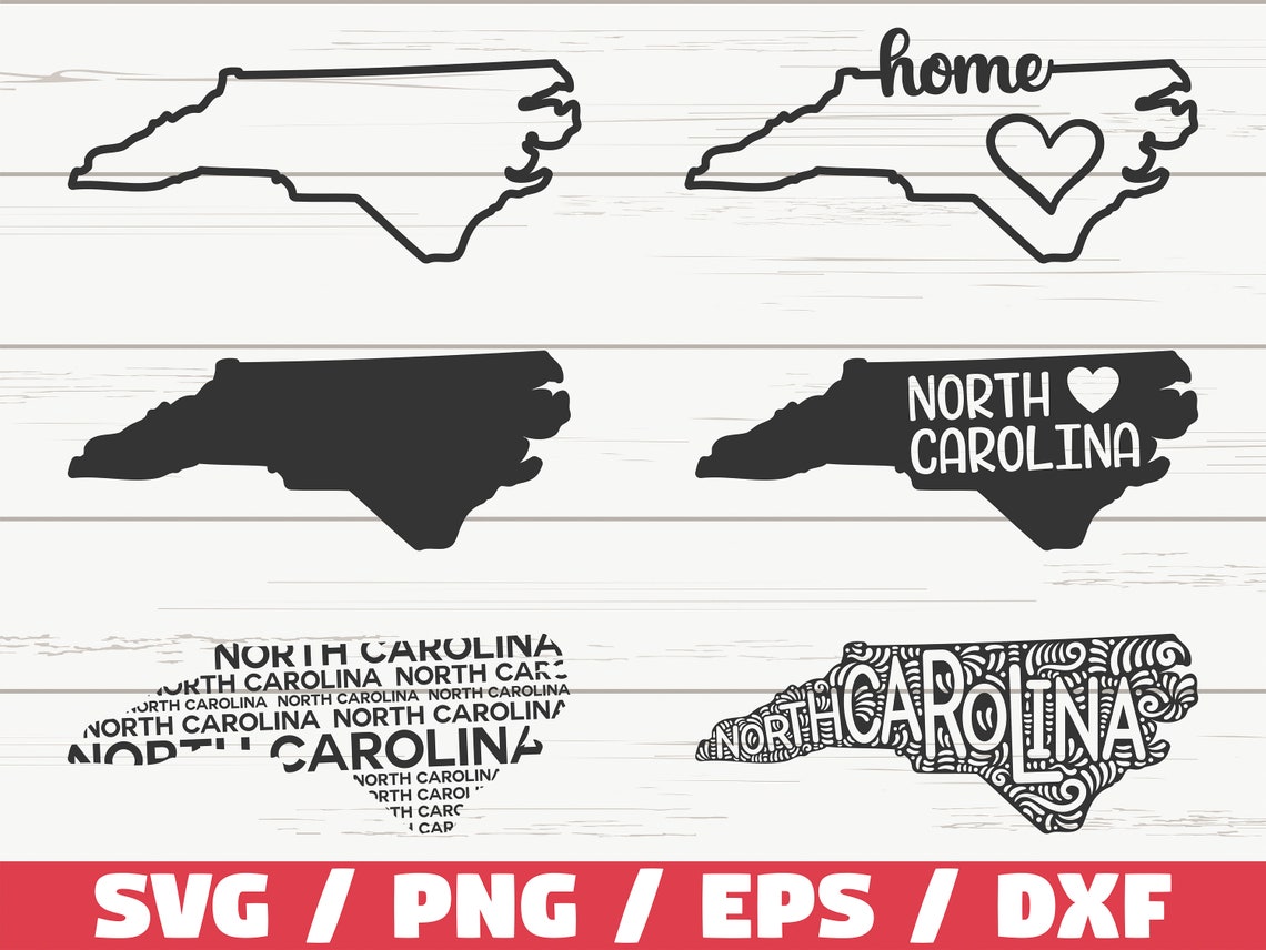 North Carolina State SVG / Cut File / Cricut / Clipart / - Etsy