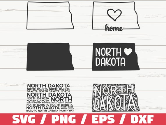 North Dakota State SVG / Cut File / Cricut / Clip Art / - Etsy