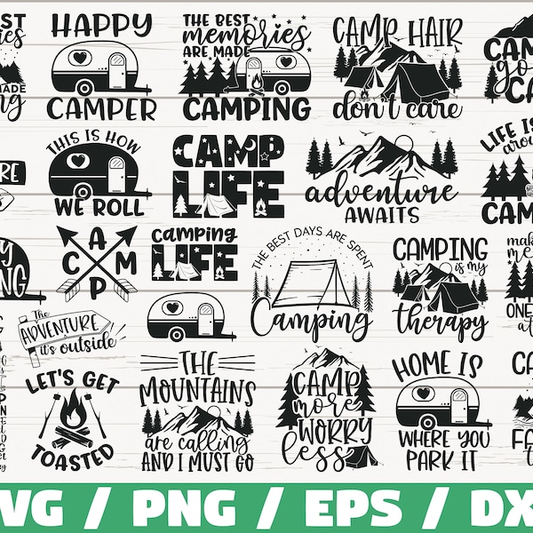 Camping Clip Art - Etsy