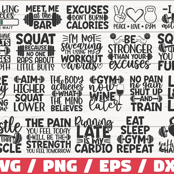 Workout Svg - Etsy