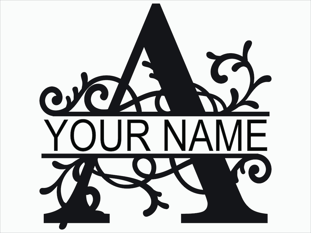 Split Letter A / Monogram A/ SVG/ PNG/ EPS/ Dxf/ Cricut/ Printable ...