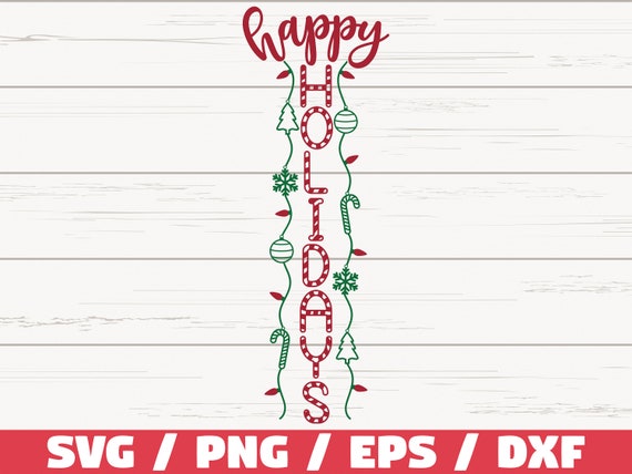Happy Holidays SVG / Cut File / Cricut / Commercial Use / - Etsy