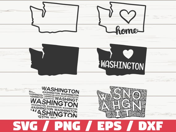 Home Washington State Clip Art All 50 States Home Sweet Home SVG
