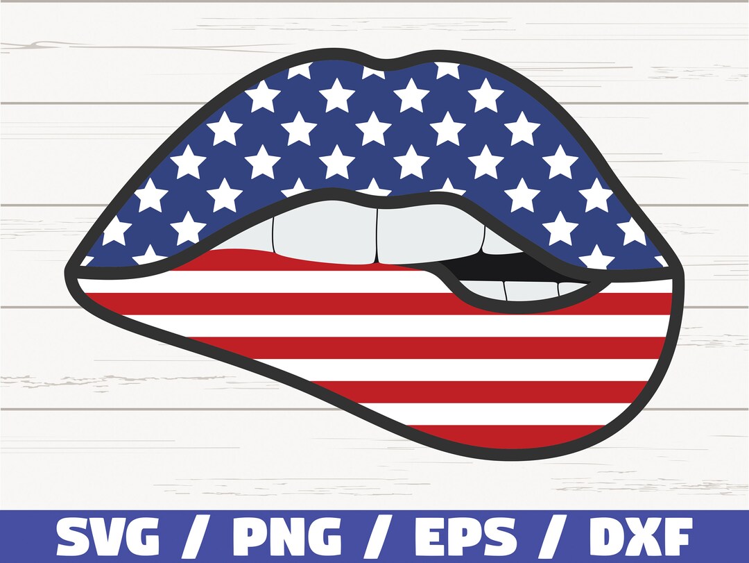 USA Lips SVG / Cut File / Clip Art / Commercial Use / Instant Download ...