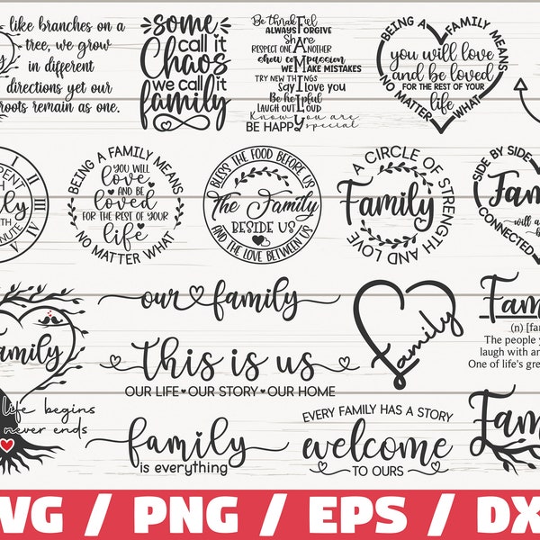 Family Svg - Etsy